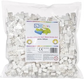 L-W Toys Stavebnice pro děti základní kostky 2x2 500 ks