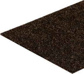 Schodové rohože samolepicí 15 ks 76 x 20 cm hnědé obdélníkové 326930
