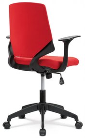 Kancelářská židle na kolečkách BELA — červená, područky