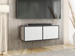 TV skříňka EDI 2 bílý uzavřená TV skříňka s policí