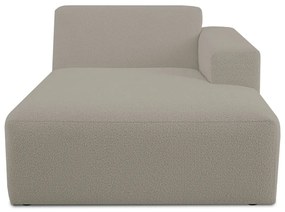 Světle hnědý modul pohovky z textilie bouclé (pravý roh) Roxy – Scandic