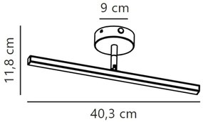 Nordlux-LED Koupelnové osvětlení zrcadla IP LED/6,2W/230V IP44 40 cm matný chrom