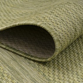 Ayyildiz, Kusový koberec Relax 4311 Green kruh, 200x200 (průměr) kruh, zelená, chodba / předsíň
