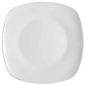 Talíř dezertní hranatý MONA, 18,5 x 18,5 cm, porcelán, 24 ks