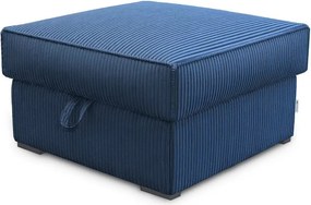 Taburet SMART COSARO XL s úložným prostorem 71x71 cm, tmavě modrý
