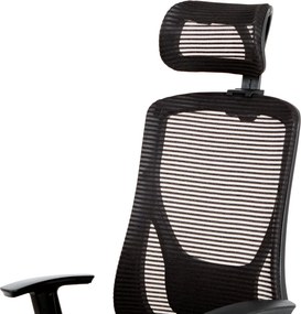 Kancelářská ergonomická židle ALBERT — látka, černá