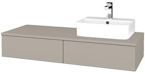 Dřevojas Koupelnová skříňka MODULE SZZ2 120 Varianta: N01 Bílá lesk / D08 Wenge / Levé