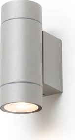 RED R13797 MIZZI NEW II nástěnná stříbrnošedá 230V GU10 35W IP65 - RED - DESIGN RENDL
