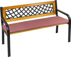 Bellatex Sedák na lavici hladký Růžová 40x120 cm