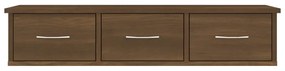 Nástěnná skříňka hnědý dub 88 x 26 x 18,5 cm kompozitní dřevo - Default Title