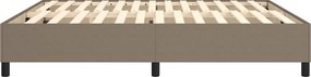 Rám postele s boxspringem taupe 180 x 200 cm textil 3120882