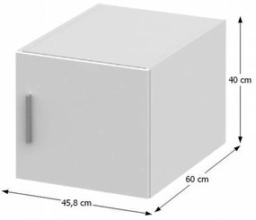 Nástavba na skříň Izetta Typ 6 (bílá). 1006207