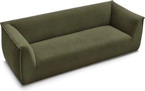 Zelená manšestrová pohovka 242 cm Giorgia – Bobochic Paris