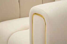 Designové křeslo Baudouin krémové