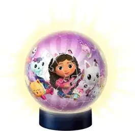 Ravensburger 3D Puzzle-Ball Gabby’s Dollhouse (Noční edice) / 72 dílků