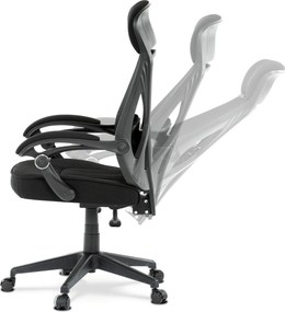 Ergonomická kancelářská židle VIGELTI - černá síťovina