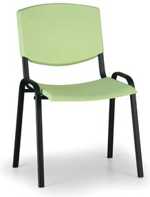 Konferenční židle Design - černé nohy, zelená