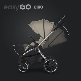 Kombinovaný kočárek EasyGo Giro 2v1 Savana Beige