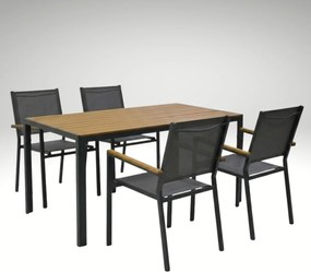 Vikio Zahradní jídelní set 150x90 pro 4 osoby AZS155P-4 přírodní
