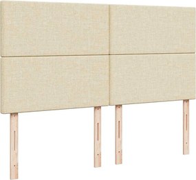 Box spring postel s matrací krémová 180x200 cm textil 3292133