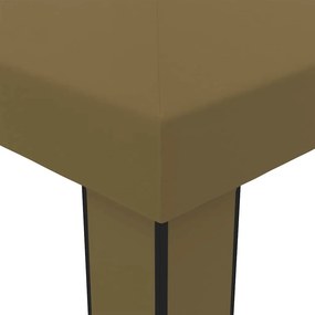 Altán s dvojitou střechou 3 x 6 m taupe 180 g/m² 312219
