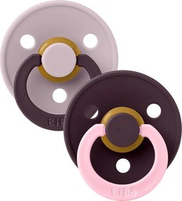 Bibs Colour Fusion dudlíky z přírodního kaučuku 2 ks 6 - 18 m Dusky/lilac plum