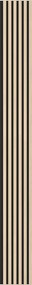 Mexen Lam-B, akustické stěnové lamely 275 × 30 cm, HDF deska 4 mm, technická dýha, dub pískový, S100-275307-3015-001