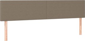 Box spring postel s matrací a LED taupe 180x200 cm textil 3133577