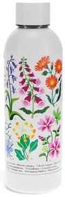 Bílá nerezová lahev 500 ml Wild Flowers – Rex London