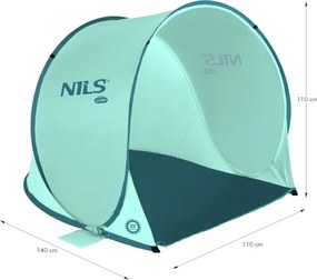 NC3173 MENTOLOVÝ SAMOROZKLÁDACÍ PLÁŽOVÝ STAN NILS CAMP