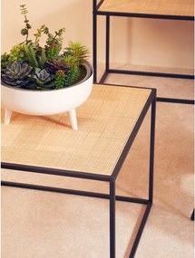 Ratanový konferenční stolek v přírodní barvě 60x60 cm Depok – Premier Housewares