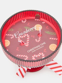Sinsay - Vánoční vonná svíčka Cranberry - červená