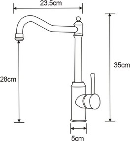 Mexen Inu kuchyňská baterie, inox - 672200-99