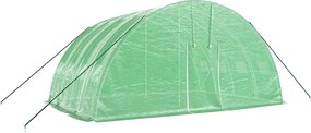 Skleník s ocelovým rámem zelený 24 m² 6x4x2,85 m 3188105