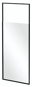 Besco Sprchový kout Walk-In ICON 100 (110x 120), výška 200 cm Rozměry (cm): šířka: 100, Barva profilů a typ výplně: profily: černá, výplň: transparent