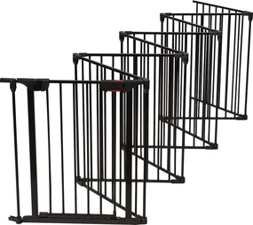 Costway 8 prvková ohrádka pro psa bariéra – 500 × 75 cm, černý