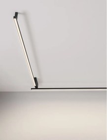 Matně černé hliníkové LED stmívatelné stropní svítidlo 4x309 cm Briana – Nova Luce