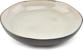 Černá/béžová mísa z kameniny ø 32 cm Lunar – Salt&amp;Pepper