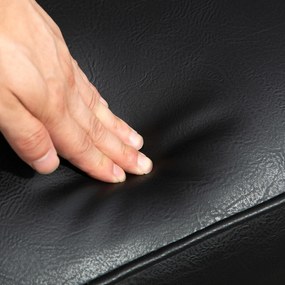 Čalouněné křeslo HOMCOM s područkami, čalouněné, dřevěné nohy, imitace kůže, stylové akcentní křeslo do obývacího pokoje a ložnice | Aosom.de