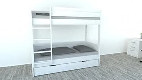 Postelia Patrová postel BAMBINO Buk 2v1 90x200 cm z masivu