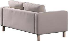 Potah na pohovku IKEA  Karlstad 2-místná, nerozkládací, krátký barva béžová látka sametová