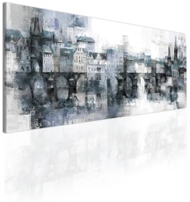 Obraz Staré Město pražské Blue Velikost (šířka x výška): 100x40 cm