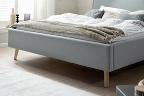 Čalouněná postel deria 160 x 200 cm světle modrá MUZZA