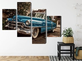 Vícedílný obraz Modrý Cadillac Eldorado Z Roku 1953 Nedostatek Nedostatek Plátno Canvas 120x75