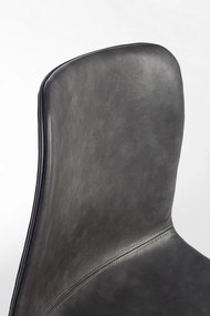 Černá jídelní židle z imitace kůže Kyra – Bizzotto