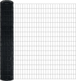 Evropský plot se hroty 10 x 1,6 m Ocel potažená PVC Šedá 3350649