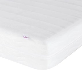 Postel s matrací Dover krémová 80 x 200 cm textil 3208289
