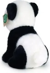 RAPPA Plyšová panda sedící 18 cm / ECO-FRIENDLY / od 0 let