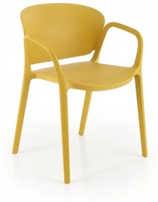 Stohovatelná jídelní židle K491 Halmar Hořčicová