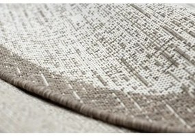 Dywany Luszczow Kusový koberec SIZAL FLOORLUX KRUH 20401 vzor rámu šampaňské / taupe Rozměr koberce: 160 cm KRUH